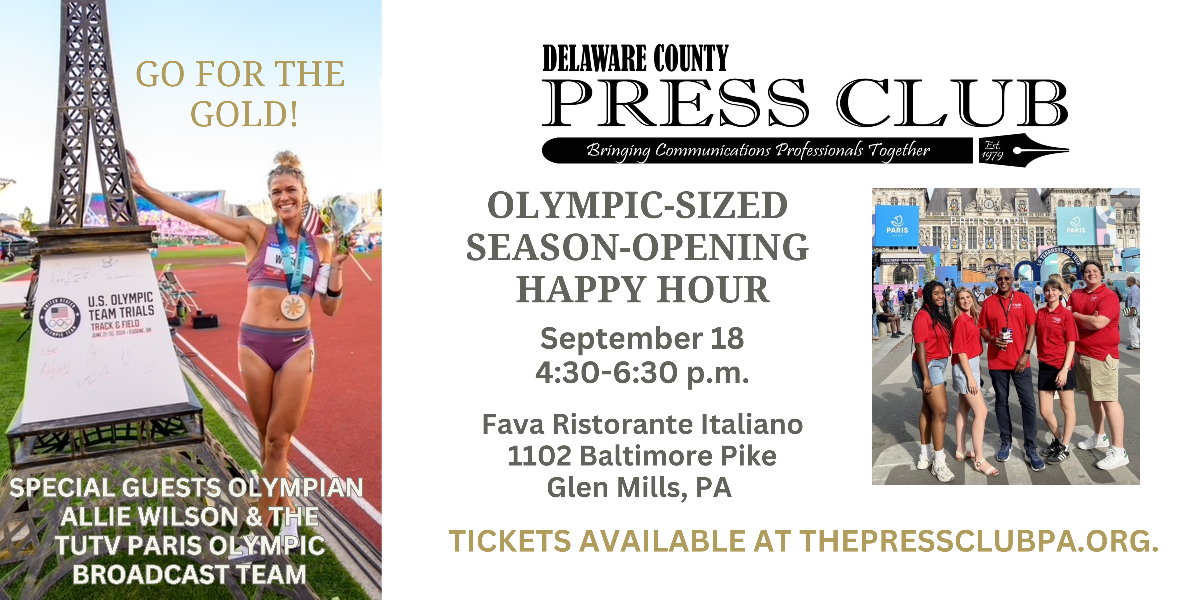 Delaware County Press Club presents Olympic-sized Happy Hour